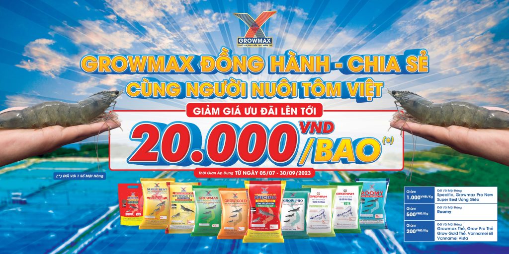 GROWMAX GIẢM GIÁ ĐẶC BIỆT - ĐỒNG HÀNH, CHIA SẺ CÙNG NGƯỜI NUÔI TÔM VIỆT ...